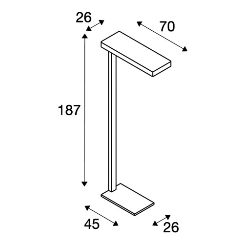 SLV 157901 WORKLIGHT LED SL-2 weiss inkl. 2 Philips LED Strips mit je ...