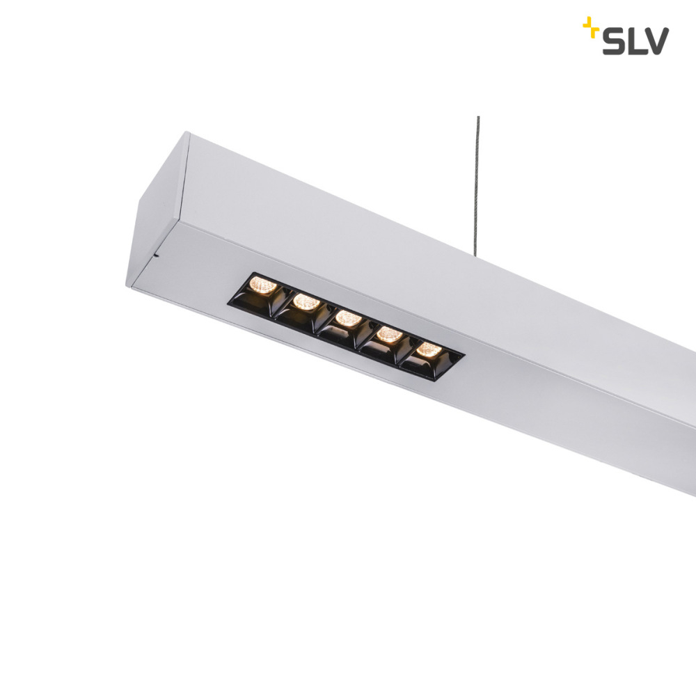 SLV 1000931 Q-LINE PD LED Indoor Pendelleuchte 2m BAP silber 3000K ...