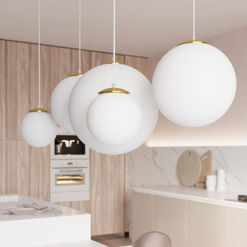 Lampen Gold Weiss